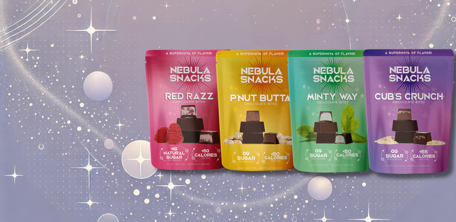 Bean-to-Bar, Zero Sugar Dark Chocolate Bites & Chips | Nebula Snacks