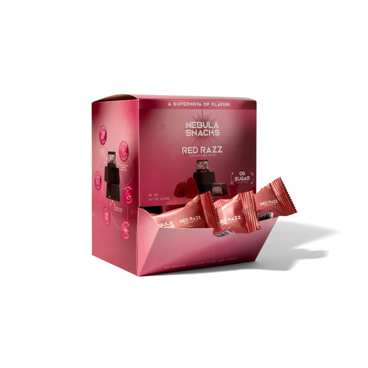 Nebula Snacks | Non-Glycemic Chocolate Bite Pantry Packs; Zero Sugar